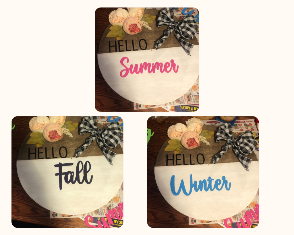DIY Changing Seasons Sign – Life with Sheralyn